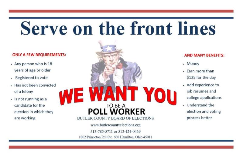 Butler County Needs Poll Workers - MiddletownUSA.com